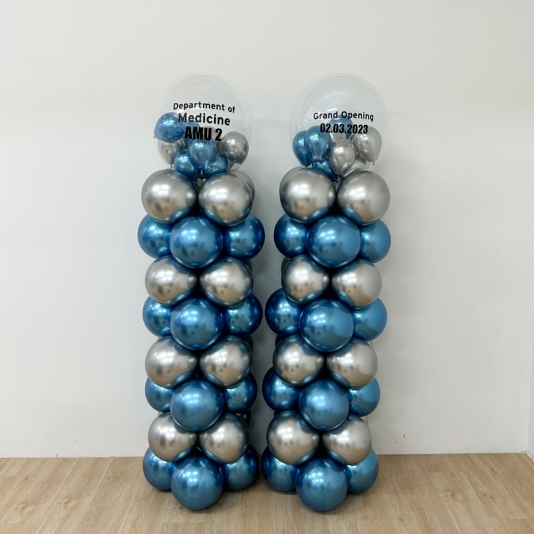 24" Bubble Balloon Column - Customise your colours | BearloonSG