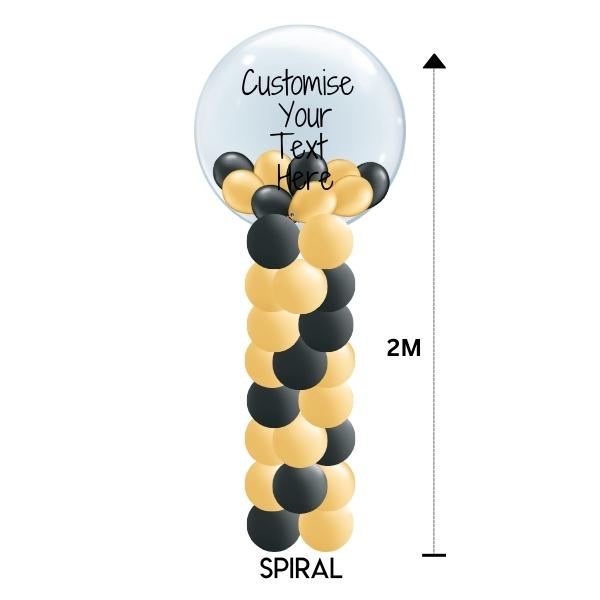 24" Bubble Balloon Column - Customise your colours | BearloonSG