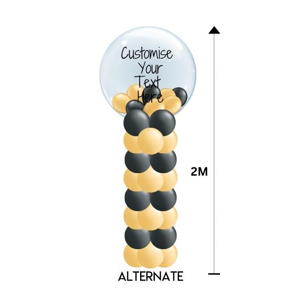 24" Bubble Balloon Column - Customise your colours | BearloonSG