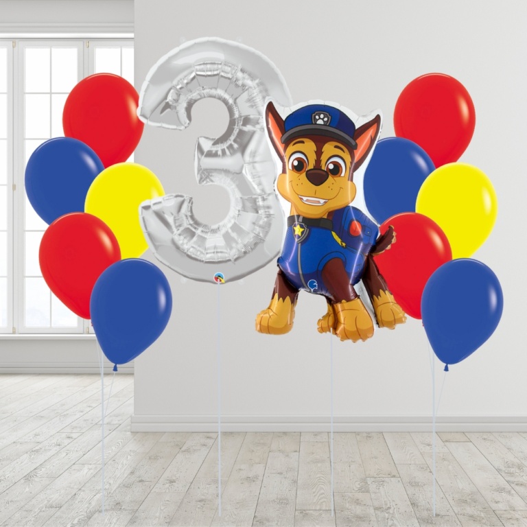 [Paw Patrol] Chase Number Package | BearloonSG