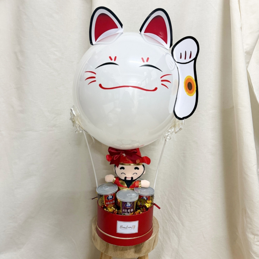 3D Fortune Cat (Great Success) | BearloonSG